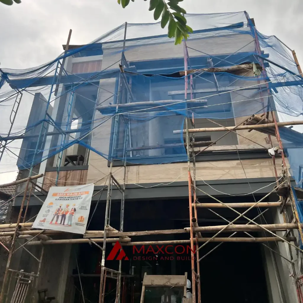 Proyek Rumah Pribadi 4 Lantai Bapak R - Mojokerto - Maxcon